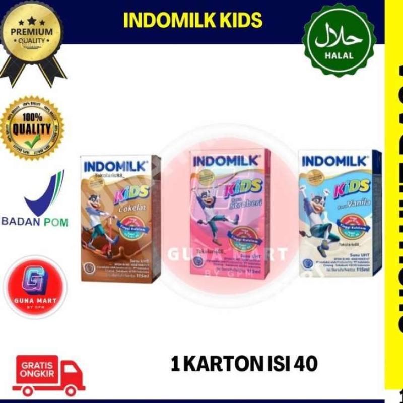 Jual SUSU INDOMILK UHT KEMASAN 115 ML BERBAGAI RASA DUS - Coklat di Seller Gunamart - Cigondewah ...