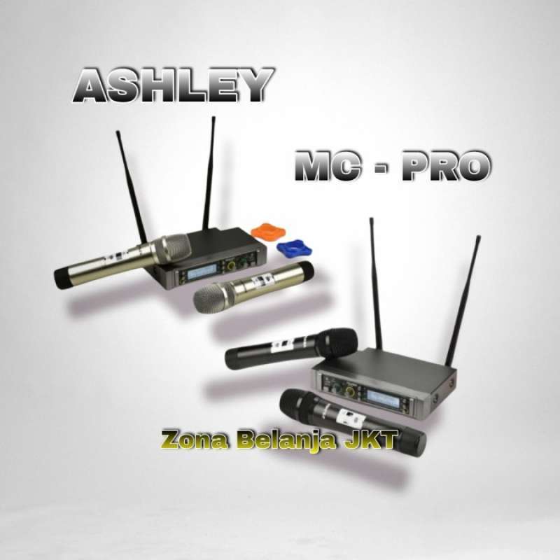 Jual Microphone - Mic Wireless Ashley Mc-Pro Dua Handle Original di ...