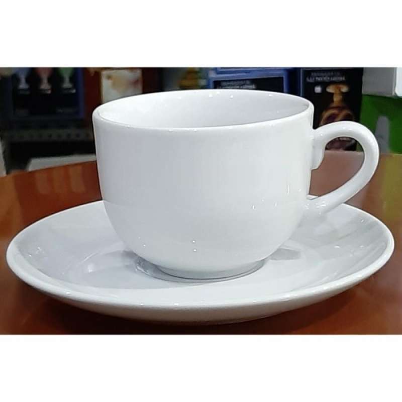 Promo Cangkir Set Cafe Putih Polos 200 ml (6 pcs) Diskon 14% di Seller ...