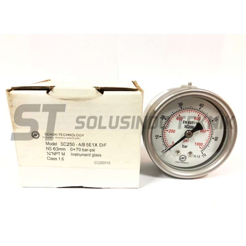 Promo schuh pressure gauge SC250 BC payung range 70 bar/psi Diskon 11% di Seller Taylaa Shop ...
