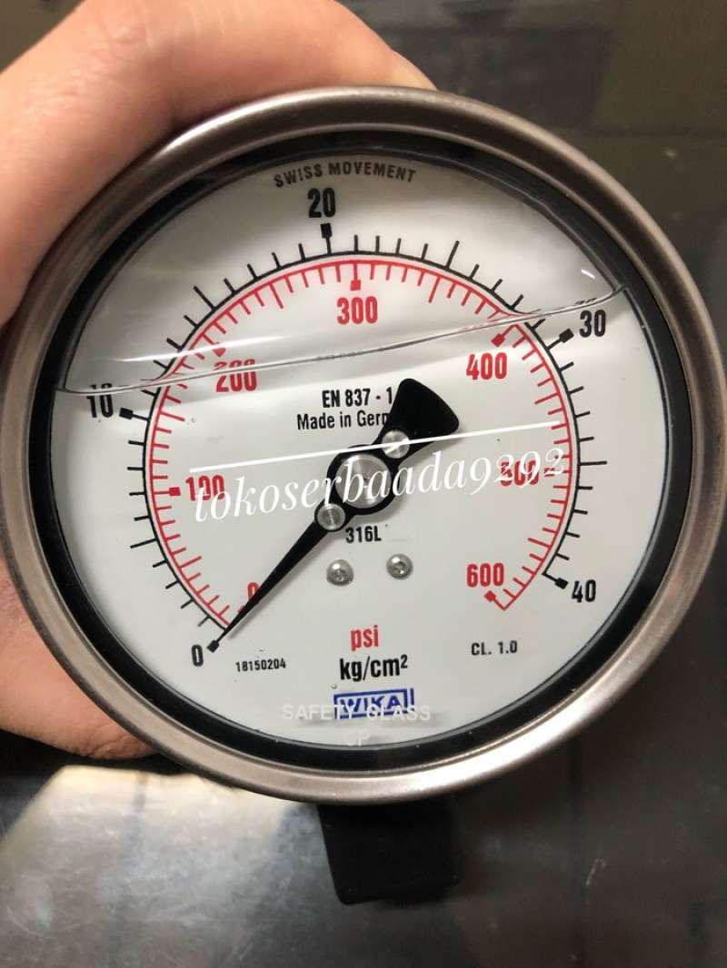 Promo PRESSURE GAUGE / MANOMETER merk WIKA tekanan 25 KG Diskon 3% di ...