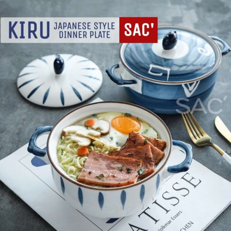 Promo KIRU Japanese Style Bowl Plate Mangkok Piring Makan Keramik ...