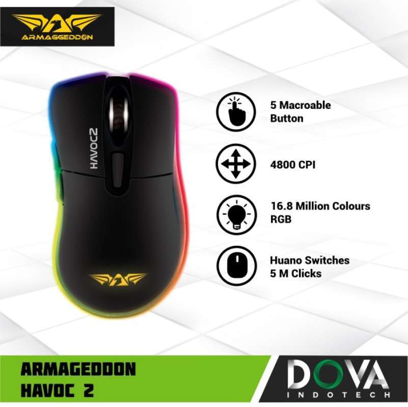 Jual Mouse Gaming Armaggeddon Havoc 2 / Havoc Ii di Seller METALIC ...
