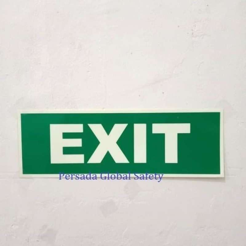 Jual Sign Akrilik Fosfor Exit / Rambu Exit Bahan Akrilik Glow In The Dark Di Seller Sentral ...