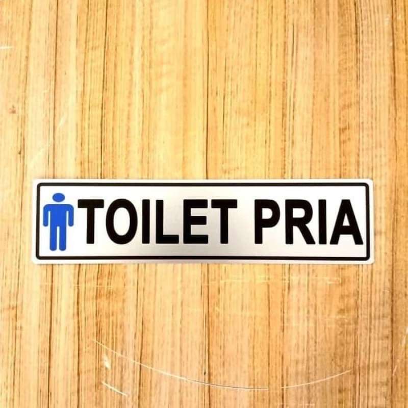 Jual SIGN LABEL K3 RAMBU TOILET PRIA UKURAN 4X18CM STIKER LABEL PVC di ...