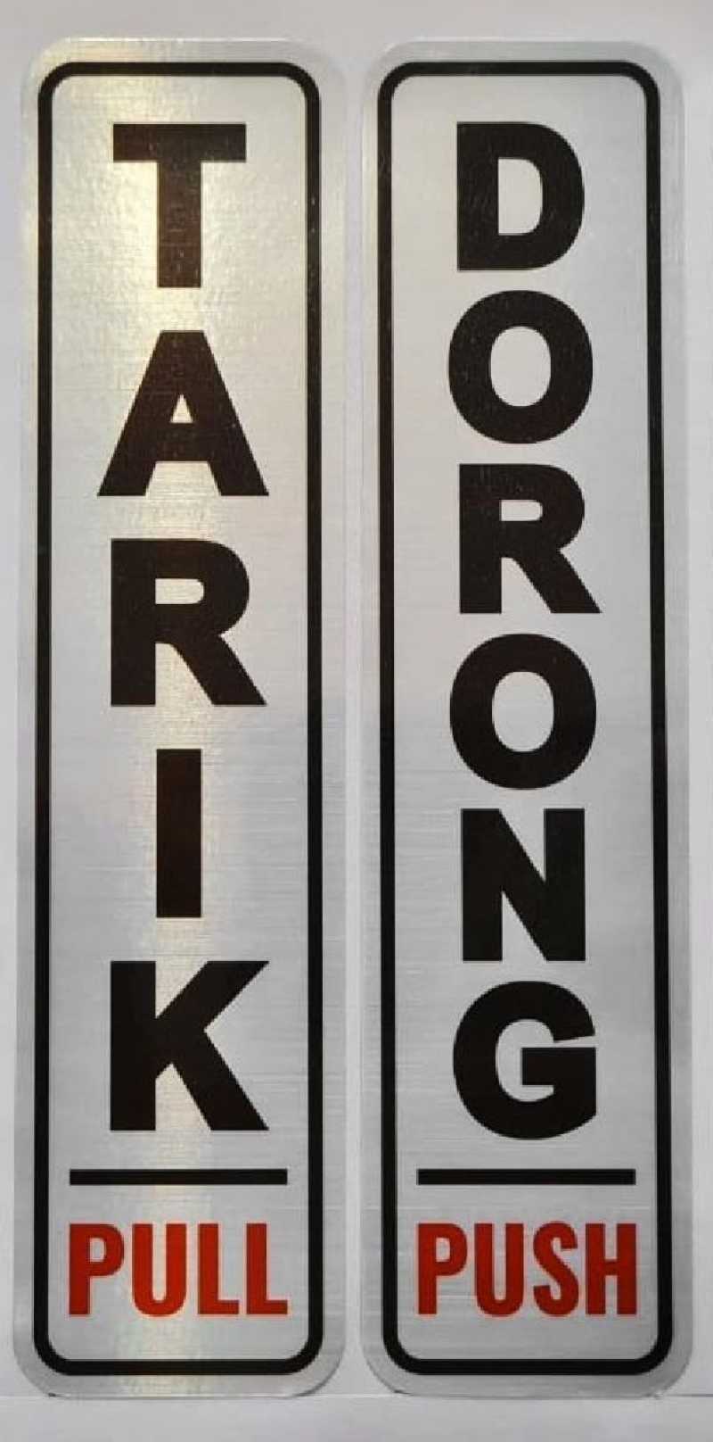 Jual SIGN LABEL STICKER DORONG TARIK PINTU - DOOR SIGN PULL PUSH di ...