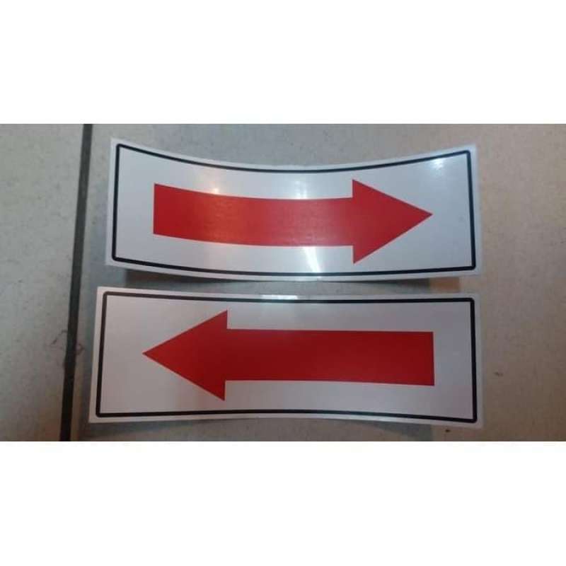 Jual SIGN LABEL STICKER KECIL PENUNJUK PANAH ARAH 15X5CM K3 RAMBU di ...