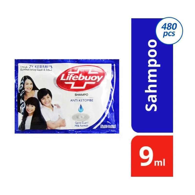 Jual Lifebuoy Shampoo Anti Dandruff [9 ml/ 480 Sachet/ Karton] - Biru ...