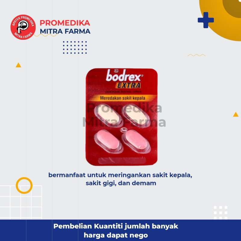 Jual Bodrex Kaplet/Strip/ Obat Sakit Kepala/ Flu Batuk Dewasa - Flu Dan ...