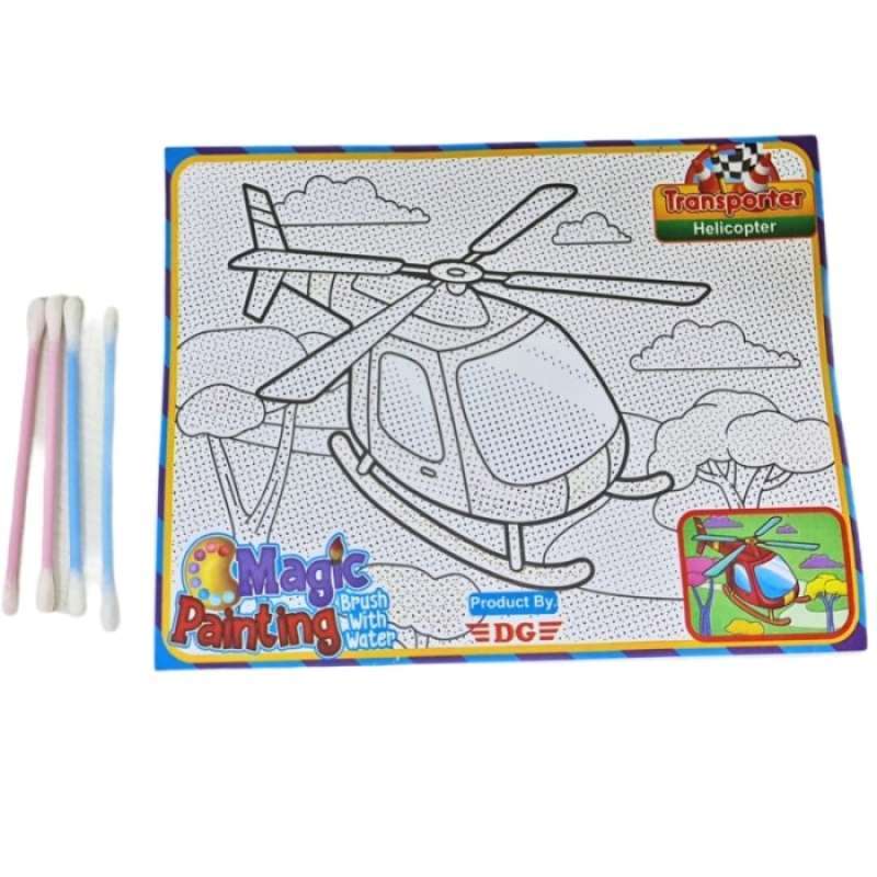 Jual MAINAN MEWARNAI ANAK MELUKIS MAGIC PAINTING DENGAN AIR DAN COTTON ...