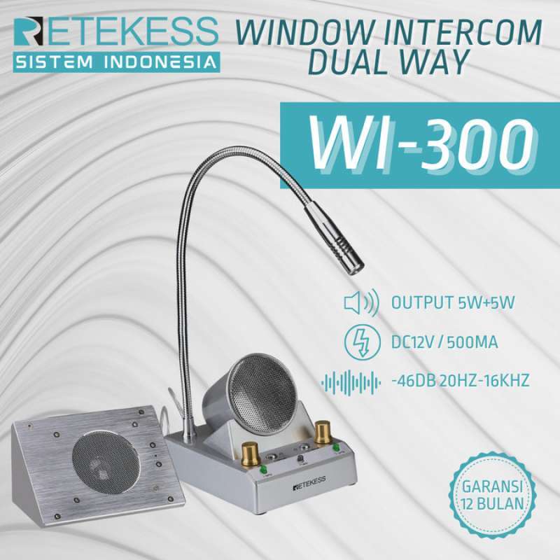 Promo Retekess Window Counter Intercom Dual Way - Mic Loket 2 Arah Tw ...