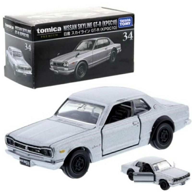 Promo Tomica Premium #34 Nissan Skyline GT-R (KPGC10) (White) [1st ver.] Diecast Mainan Anak ...
