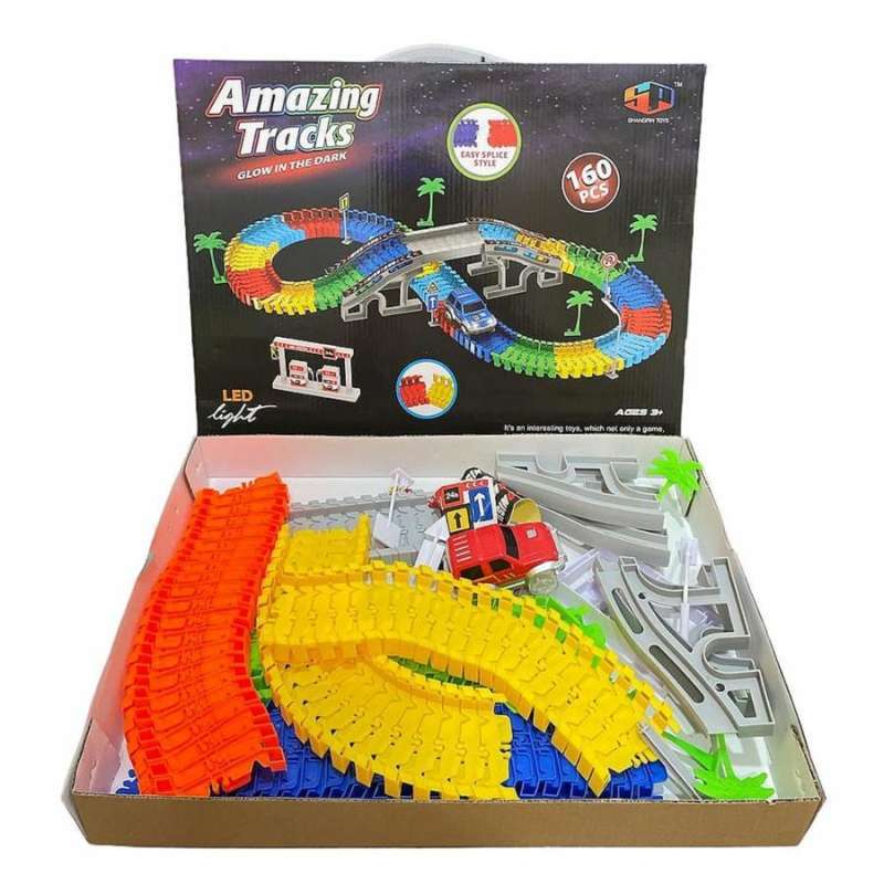 Jual Mainan Magic Twister Track Mobil Baterai Jalur Trek Kereta Bisa ...