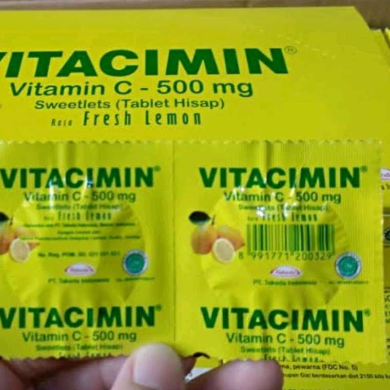 Jual Vitacimin Lemon 1 Box Isi 100 Tablet 500 Mg Di Seller Larismart ...