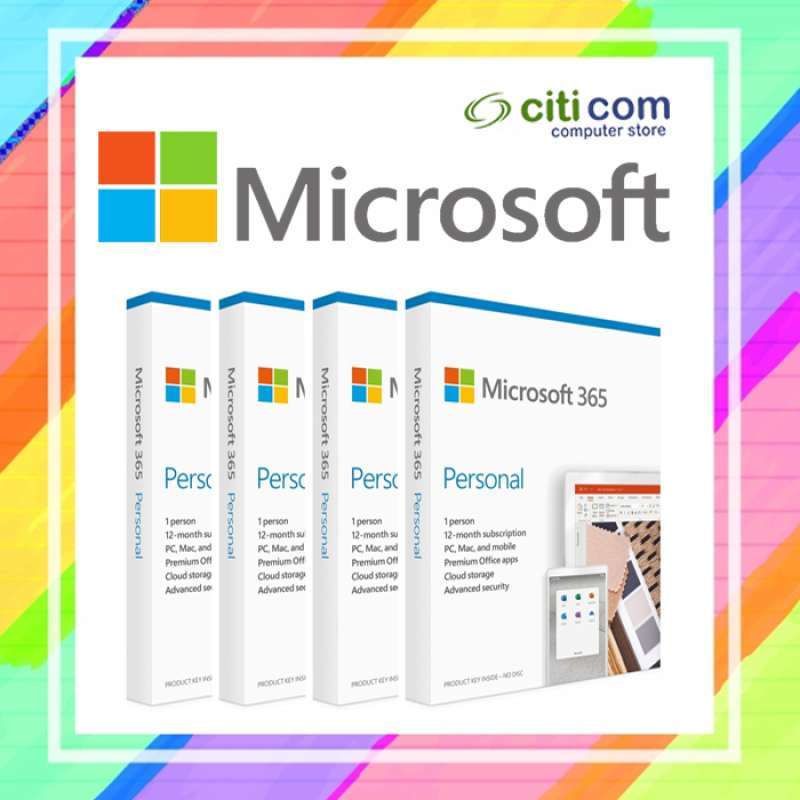 Promo Microsoft Office 365 Personal - Asli - Resmi - 1 Year ...