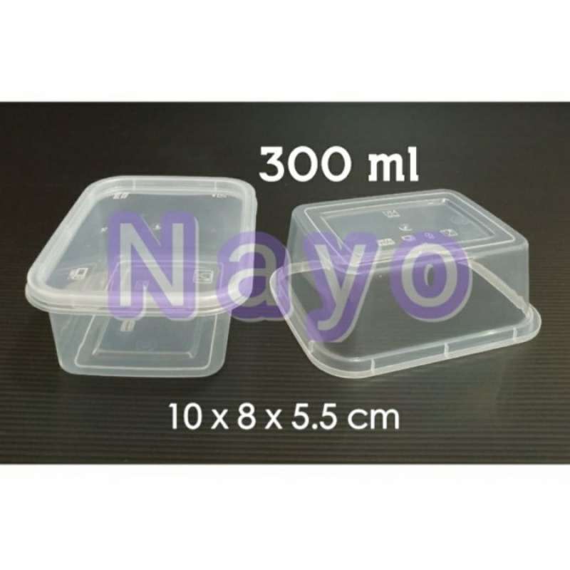 Jual Kotak Plastik 300 Ml (400 Pcs) Khusus Gosend - Thinwall Kotak Di ...