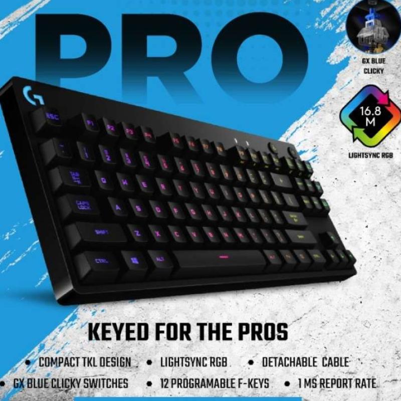 Promo Logitech Pro Tkl - Clicky - Mechanical Keyboard Diskon 11% di ...