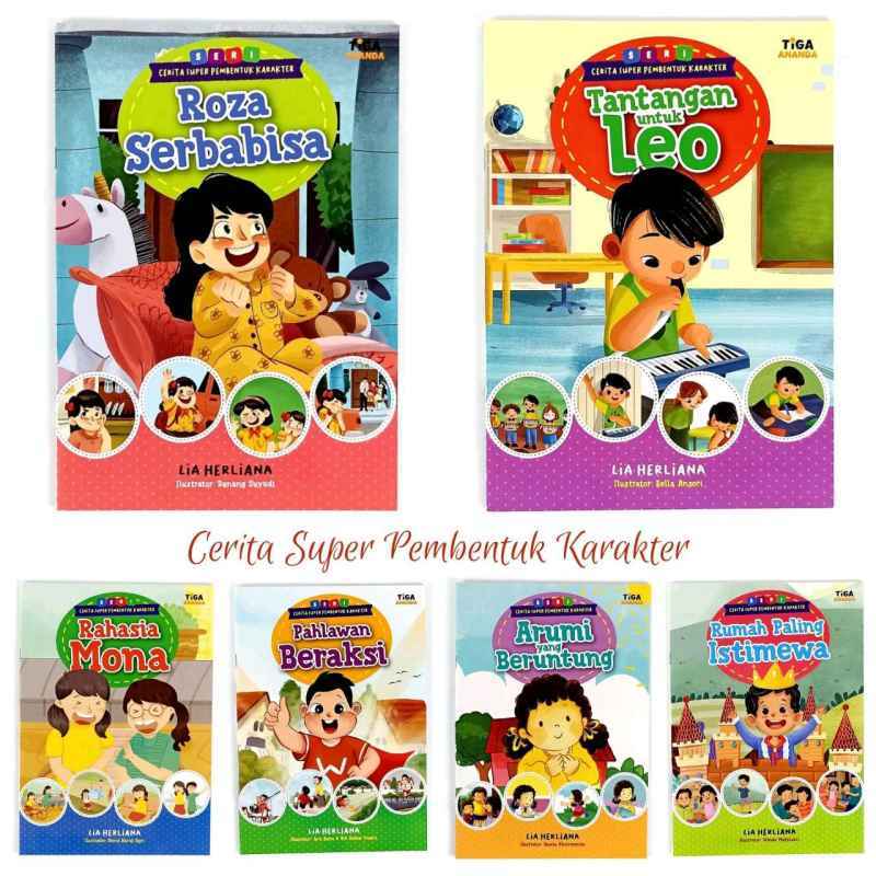 Promo SET CERITA SUPER PEMBENTUK KARAKTER ARUMI YANG BERUNTUNG , TANTANGAN UNTUK LEO , RAHASIA ...