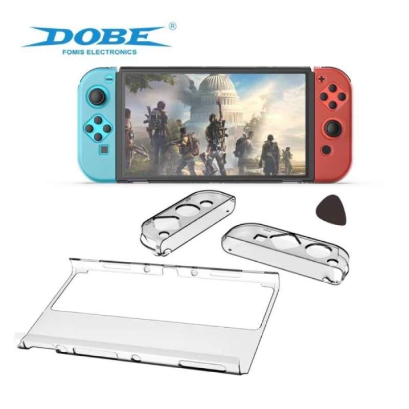 Jual Nintendo Switch Oled Dobe Crystal Case Clear Casing Mika Tns-1133B ...