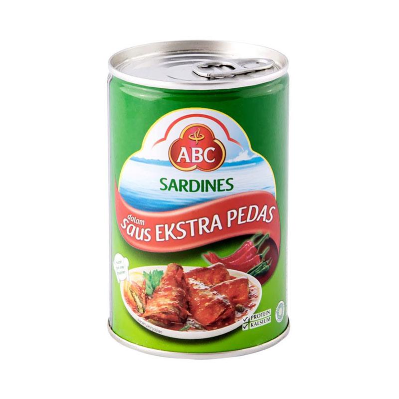 Jual ABC Sardines Extra Pedas Makanan Kaleng [Kemasan Kaleng/ 155 g] di ...