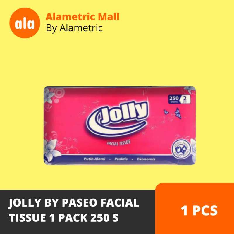 Promo JOLLY BY PASEO Facial Tissue [1 Pack / 250 Sheets /2 Ply ...