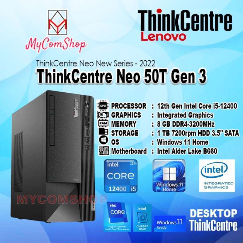 Lenovo Thinkcentre Neo 50 T Gen 3 🔥 Harga & Spesifikasi Terbaru ...