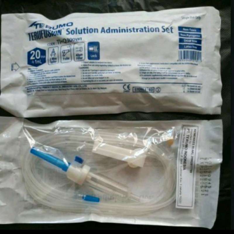 Promo Infusion Set Dewasa Terumo/Infuset Terumo/Selang Infus Dewasa ...