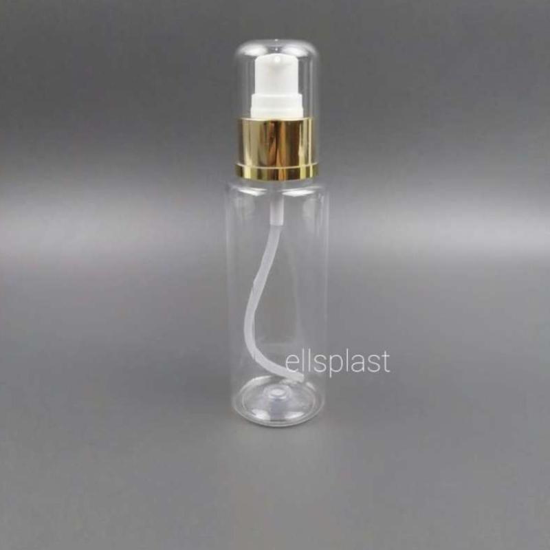 Jual BOTOL PUMP TREATMENT GOLD 100 ML / BOTOL RF 100 ML PUMP TREATMENT GOLD di Seller ELLSPLAST ...