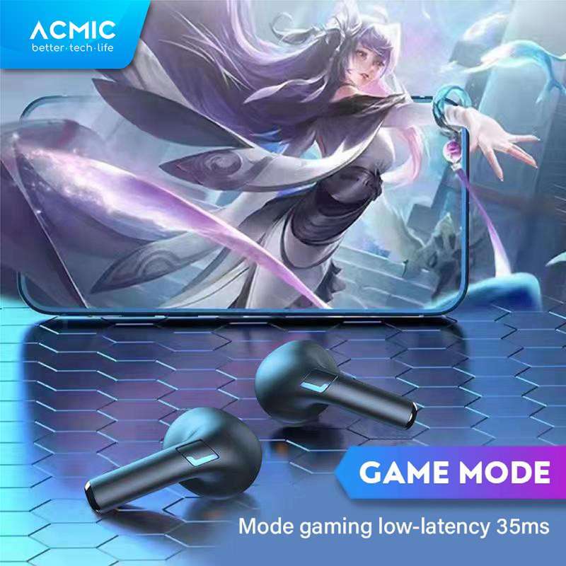 Jual Acmic Gamepods Tws Gaming True Wireless Headset Bluetooth Earphone ...