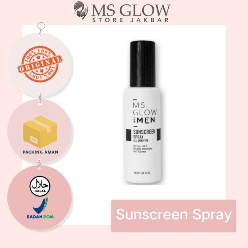 Promo Ms Glow For Men Sun Screen Spray Diskon 2% Di Seller Ms Glow ...