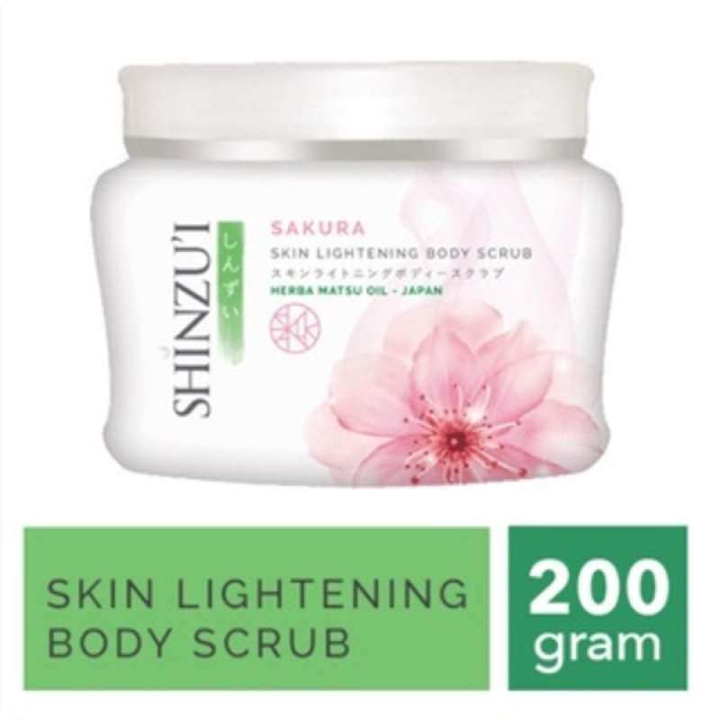 Jual shinzui Skin Lightening Body Scrub BPOM 200 gr - Shinzu'i Sakura ...