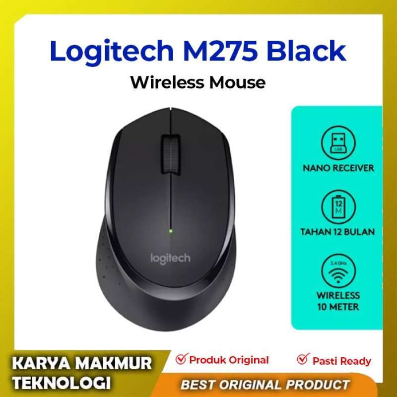 Promo Logitech M275 Wireless Mouse Black Diskon 10% di Seller Ghazlan ...