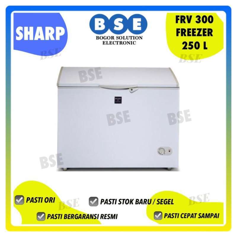Jual FREEZER SHARP FRV300 KAPASITAS 250 LITER // SHARP FRV-300 FREEZER ...