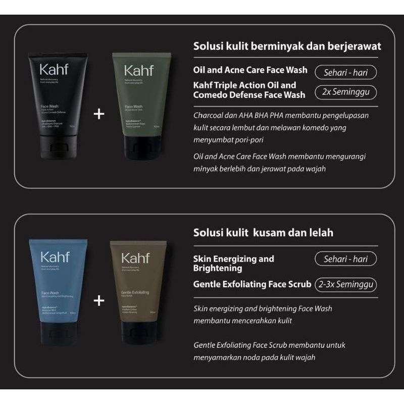 Jual Kafh Face Wash - Kahf Skin Energizing & Brightening Fw - Kahf Oil ...