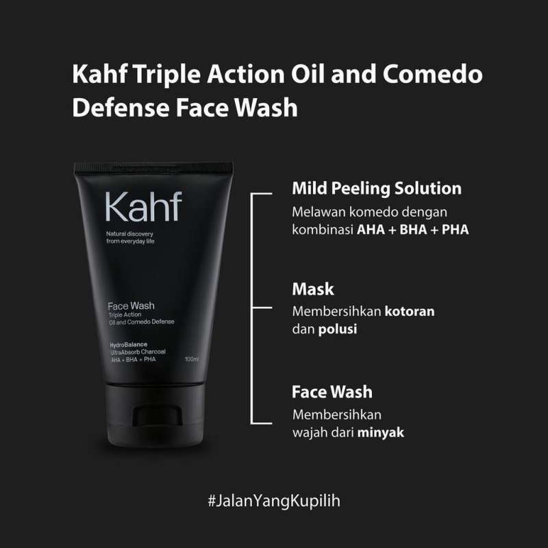 Jual KAFH FACE WASH - Kahf Skin Energizing & Brightening FW - Kahf Oil ...
