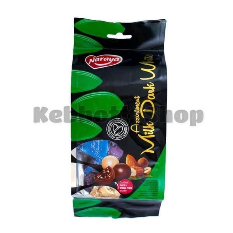 Jual Naraya Assortment Milk Dark White | Aneka Cokelat Susu Hitam Putih ...