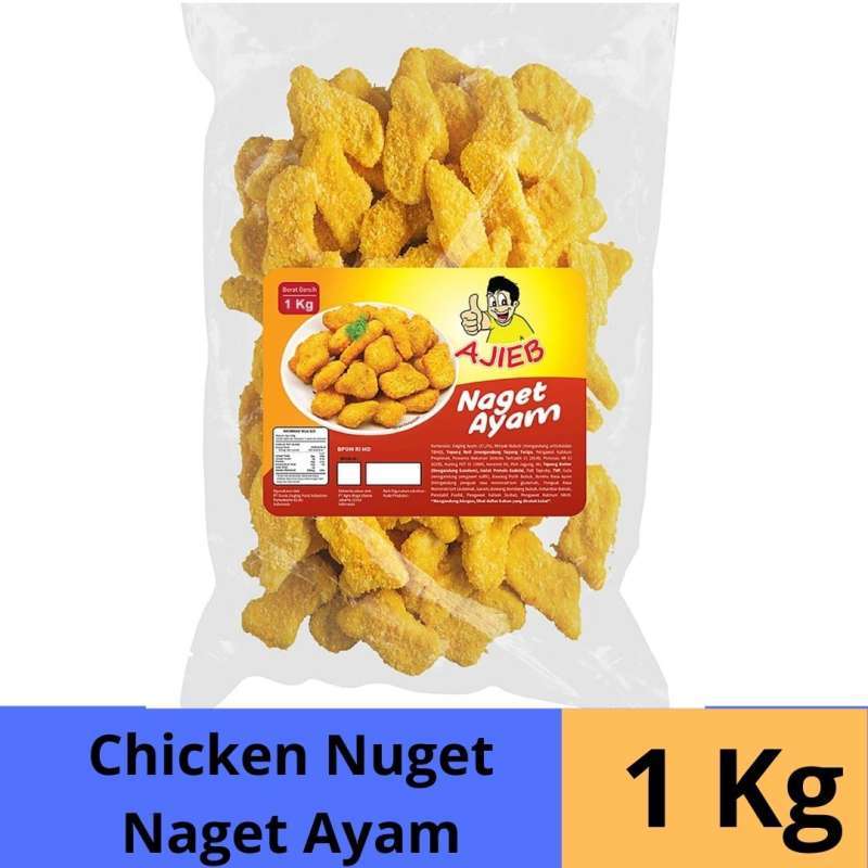 Jual Chicken Nugget / Naget Ayam Original 1 Kg Ajieb Isi 80 Pcs Di ...