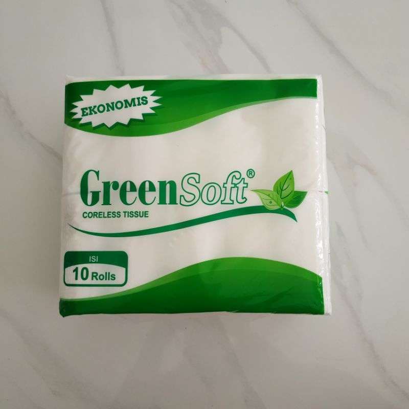 Jual GREEN SOFT CORELESS / TISU GULUNG / TISU CORELESS / TISSUE TANPA ...