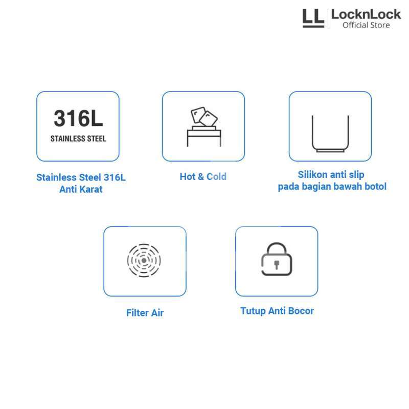 Promo Locknlock Dandy Tumbler Screw 500ml - Lhc4281 - White Diskon 30% ...