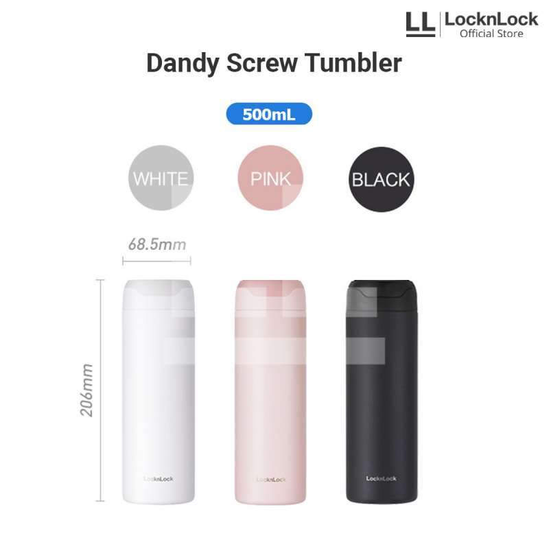 Promo Locknlock Dandy Tumbler Screw 500ml - Lhc4281 - White Diskon 30% ...