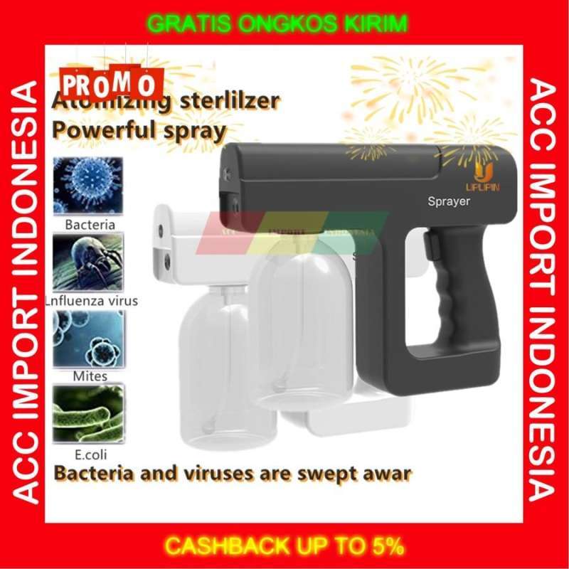 Jual Spray Gun Nano Electric Wireless UV Ultraviolet Desinfektan ...