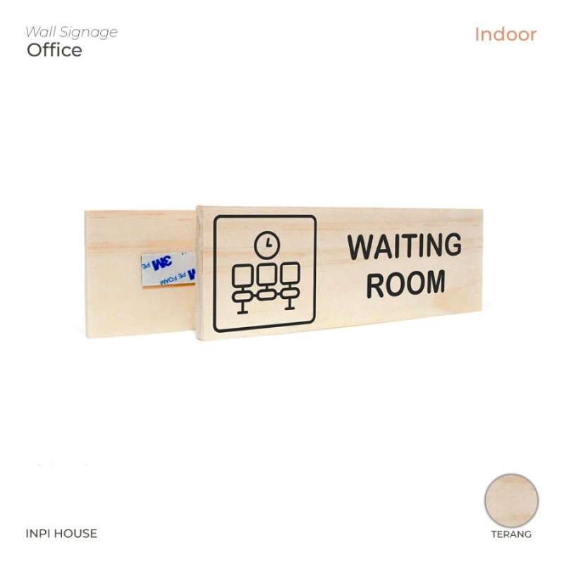 Jual Waiting Room Signage - Penanda Ruang Tunggu - Wall Sign - Waiting ...