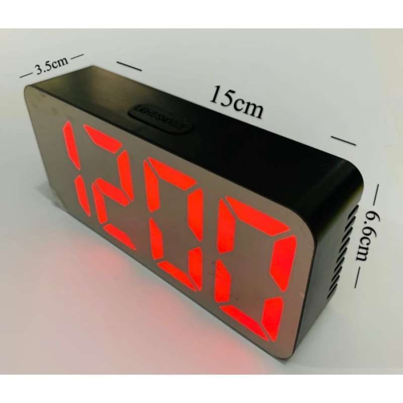 Promo Jam Meja Digital Mirror Jam Meja Angka Led Besar Jam Meja Alarm ...