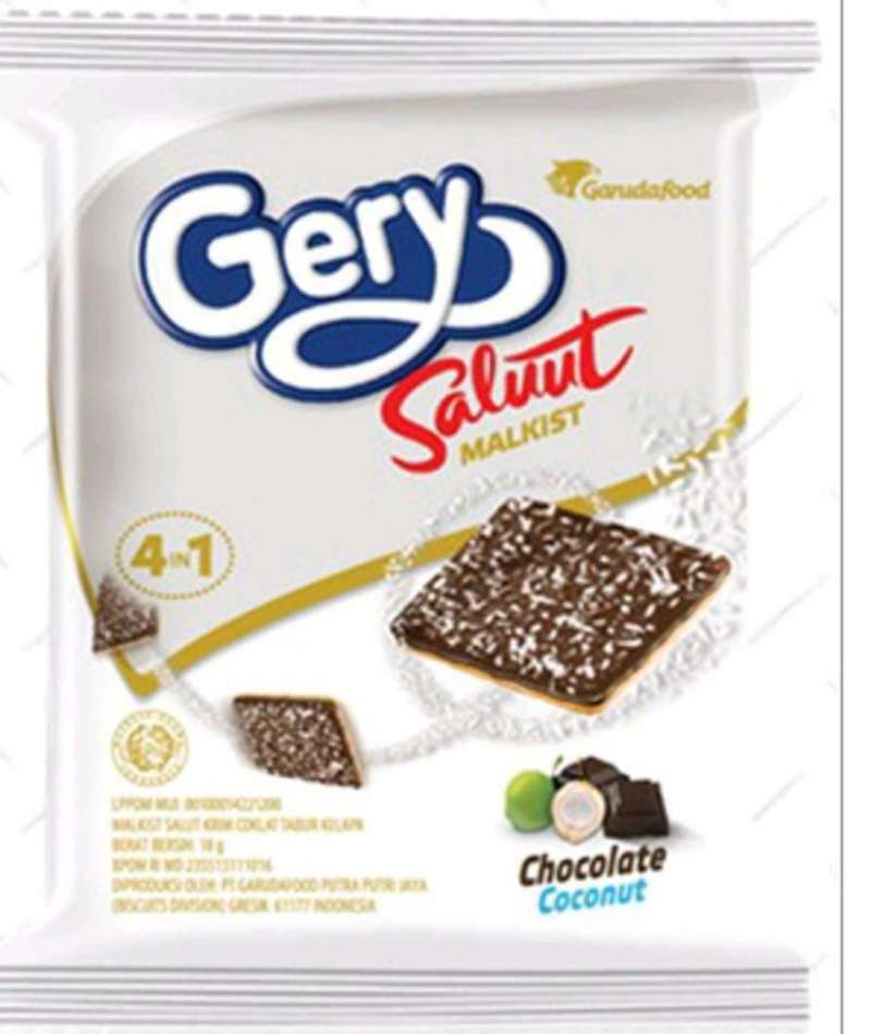 Jual Gery Saluut Malkist Coklat Tabur Kelapa 1pcs di Seller toko merry ...