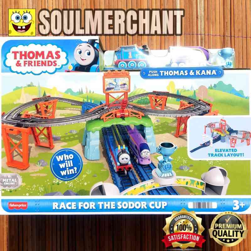 Jual THOMAS & FRIENDS RACE FOR THE SODOR CUP PLAY TRACK SET PUSH ALONG ...