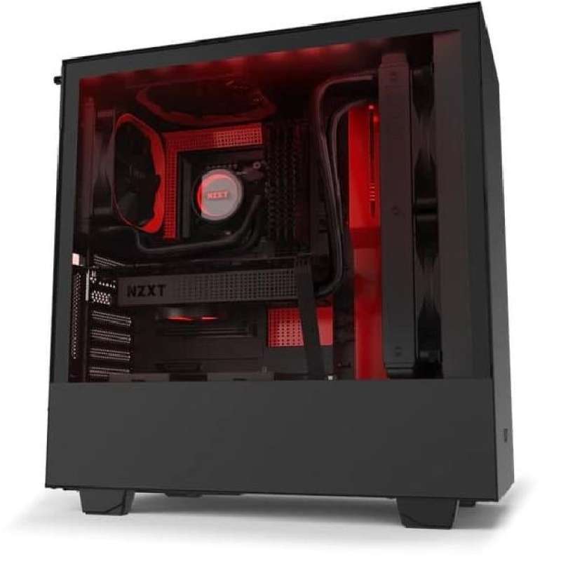Jual NZXT H510i Matte Black/Red Mid Tower Gaming Case di Seller Nexus ...