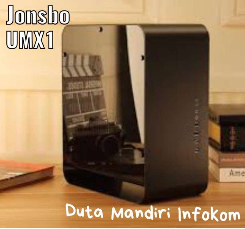Promo Jonsbo Umx1 Black Mini Itx Tempered Glass Aluminum Gaming Case