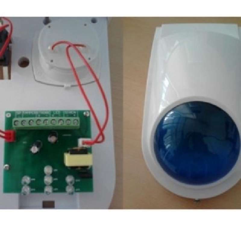 Jual Mini Siren Strobo Alarm Buzzer Outdoor Sirine Wired Waterproof 12 ...
