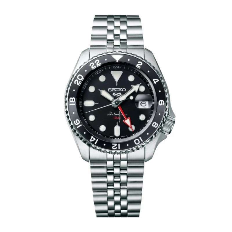 Jual SEIKO SSK001K1 GMT BLACK AUTOMATIC STAINLESS STEEL BLACK DIAL ...