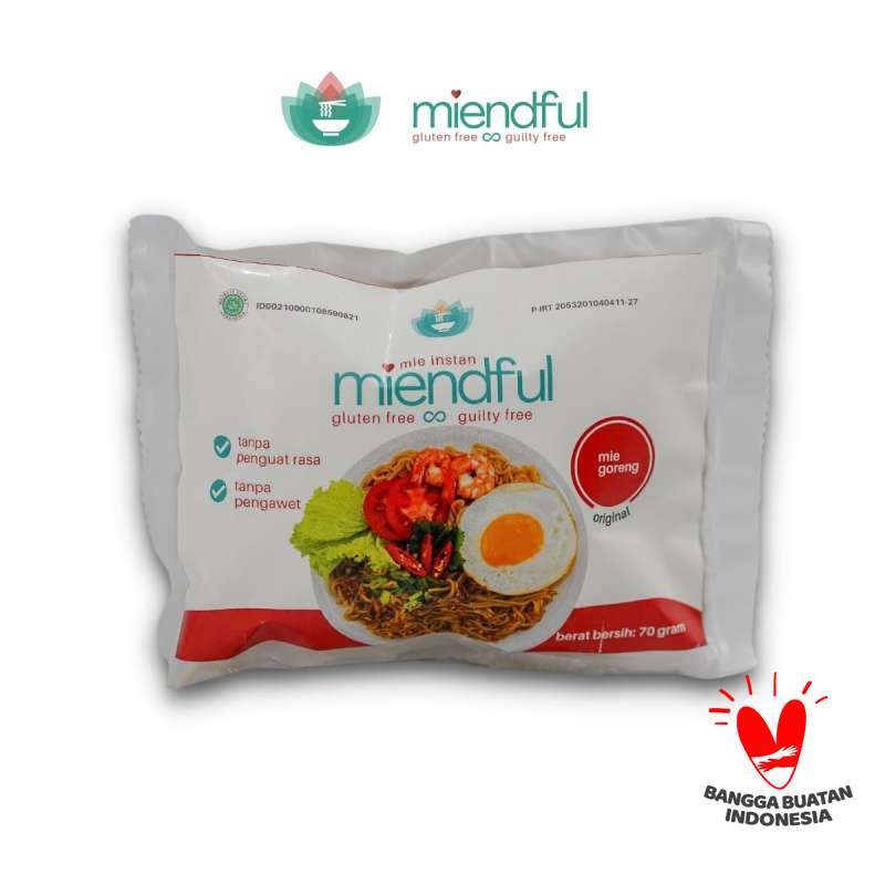 Jual Mie Instan Sehat Gluten Free Miendful 70 gram rasa mie goreng ...